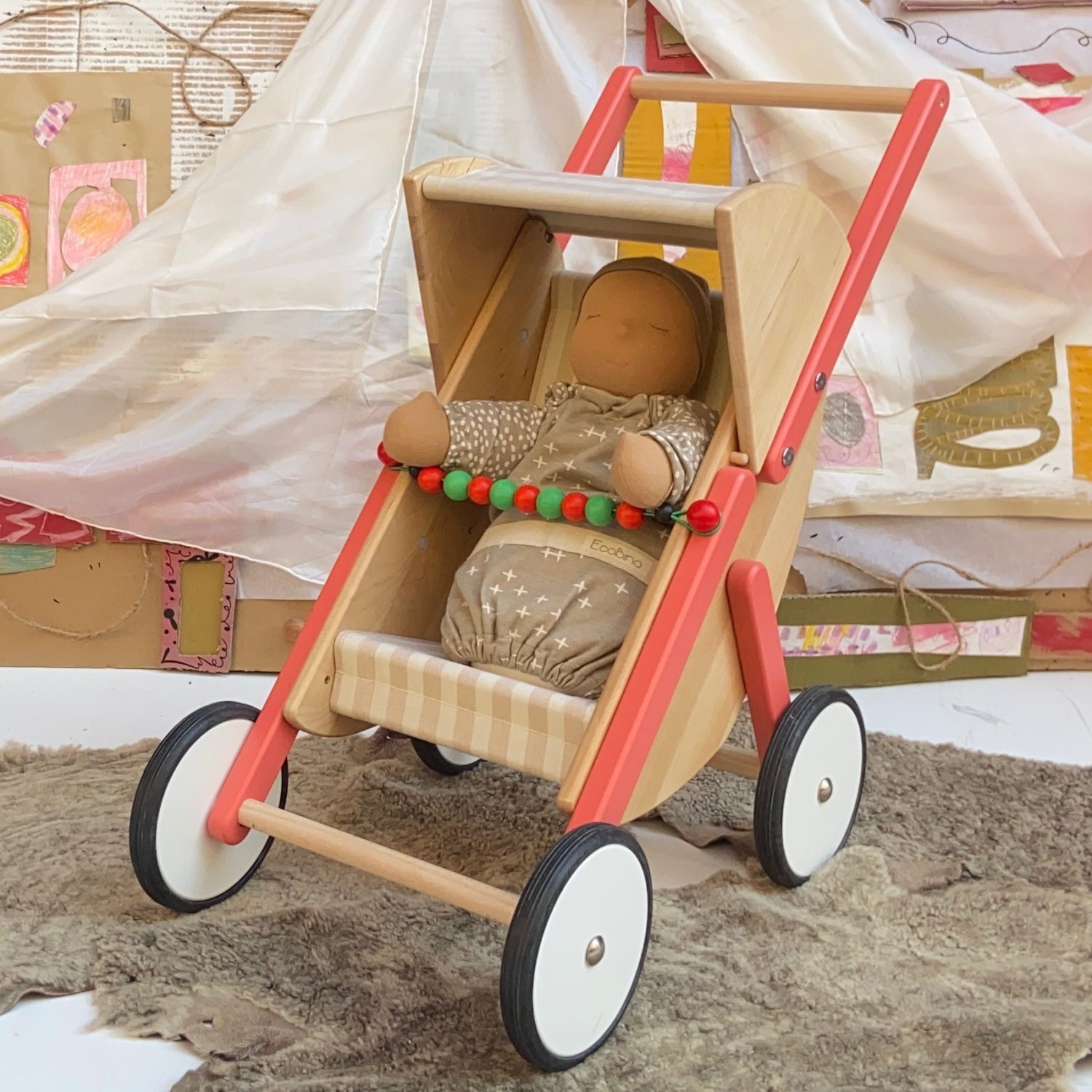 Camel colored scooter – Toy Store Playing Mantis