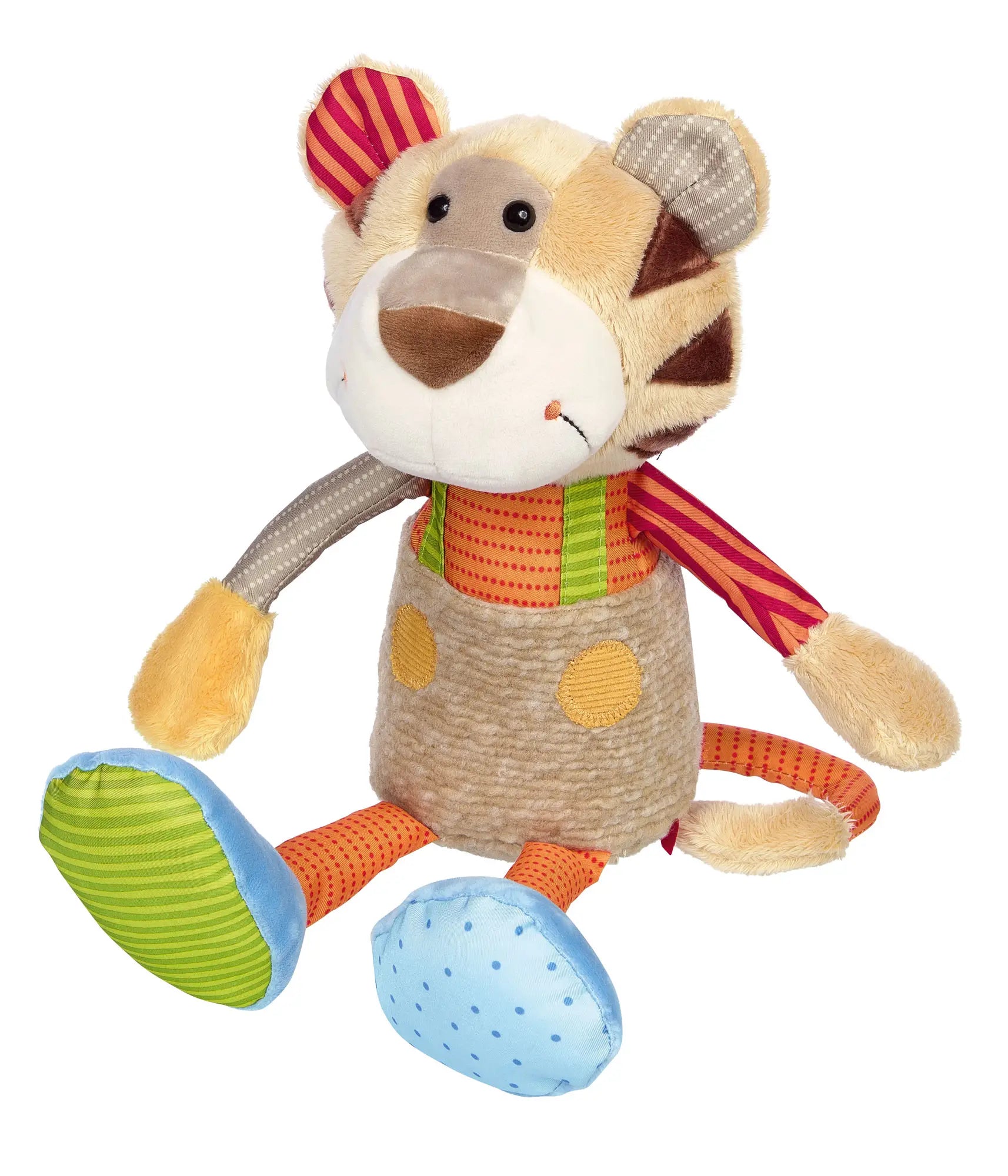 Patchwork Tiger Plush Toy – Playing Mantis NYC